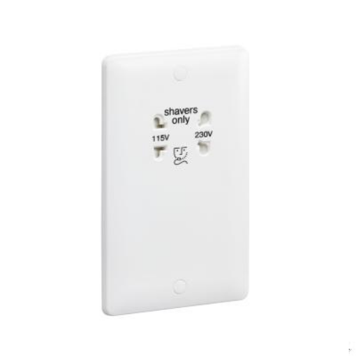 MK Electric Shaver Socket 50 60Hz 115 230V White MB701WHI new.ie National Electrical Wholesalers Ireland s Leading Independent Electrical Supplier